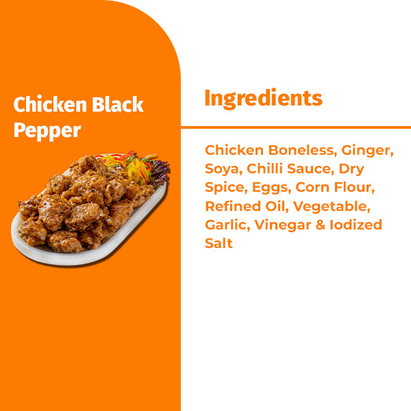 CHICKEN BLACK PEPPER – Green Chick Chop